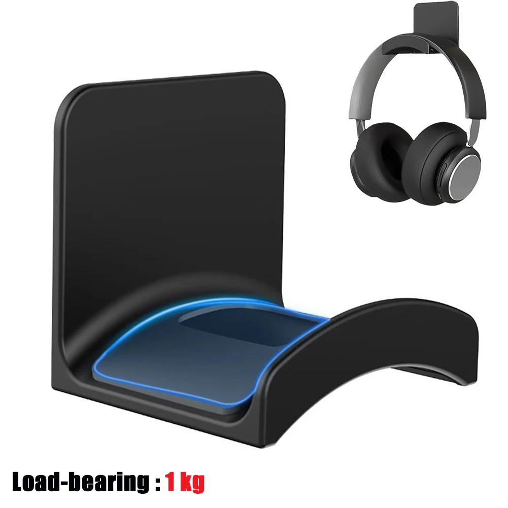 Universal-Wall-Mounted-Headphone-Stand-Adhensive-Plastic-Headset ...