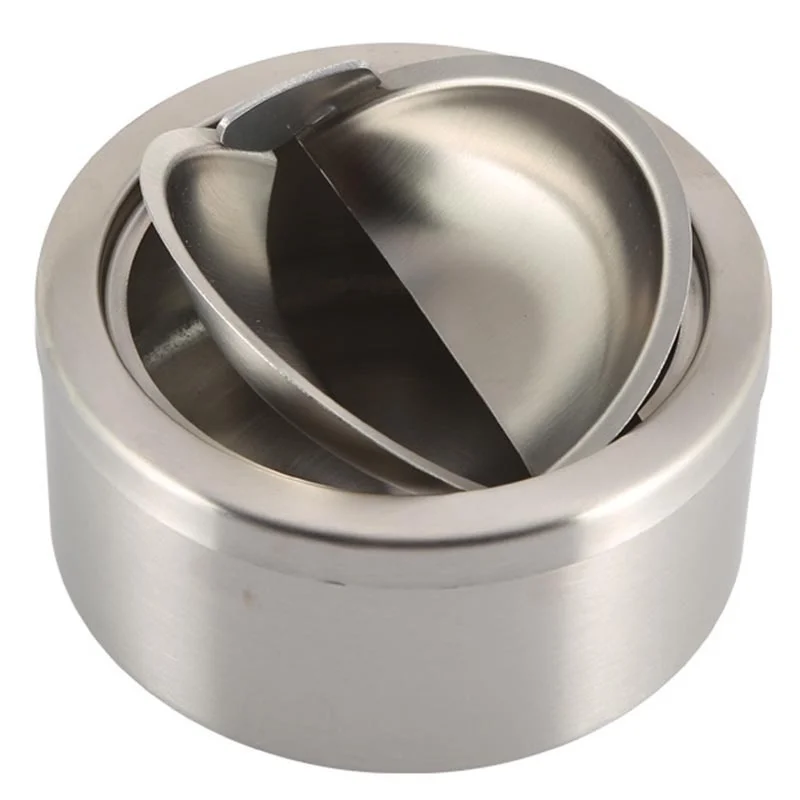 Creative Ashtray Household Stainless Steel Funnel Ash Proof Ashtray ...