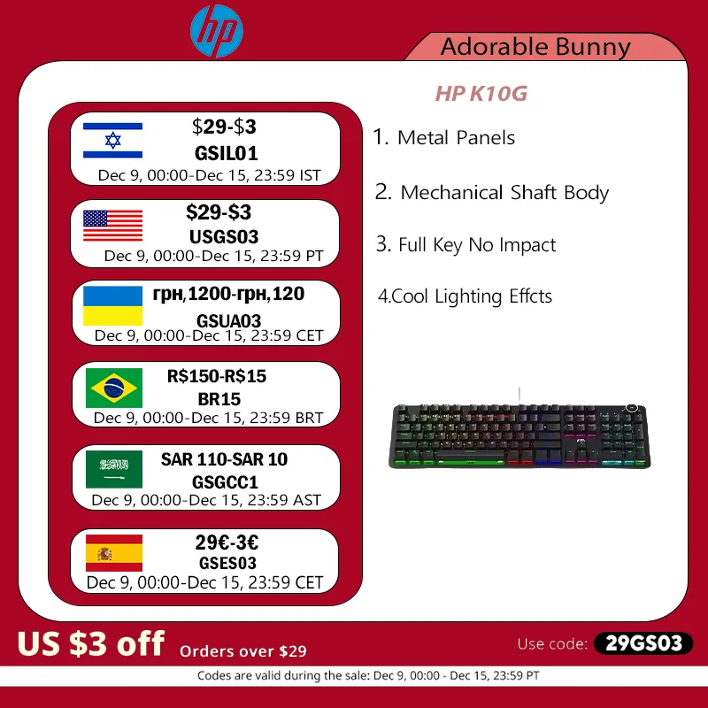 HP-K10G-Mechanical-Keyboard-Color-Gaming-Keyboard-104-Keys-Full-Size-Backlit-Mechanical-Keyboard ...