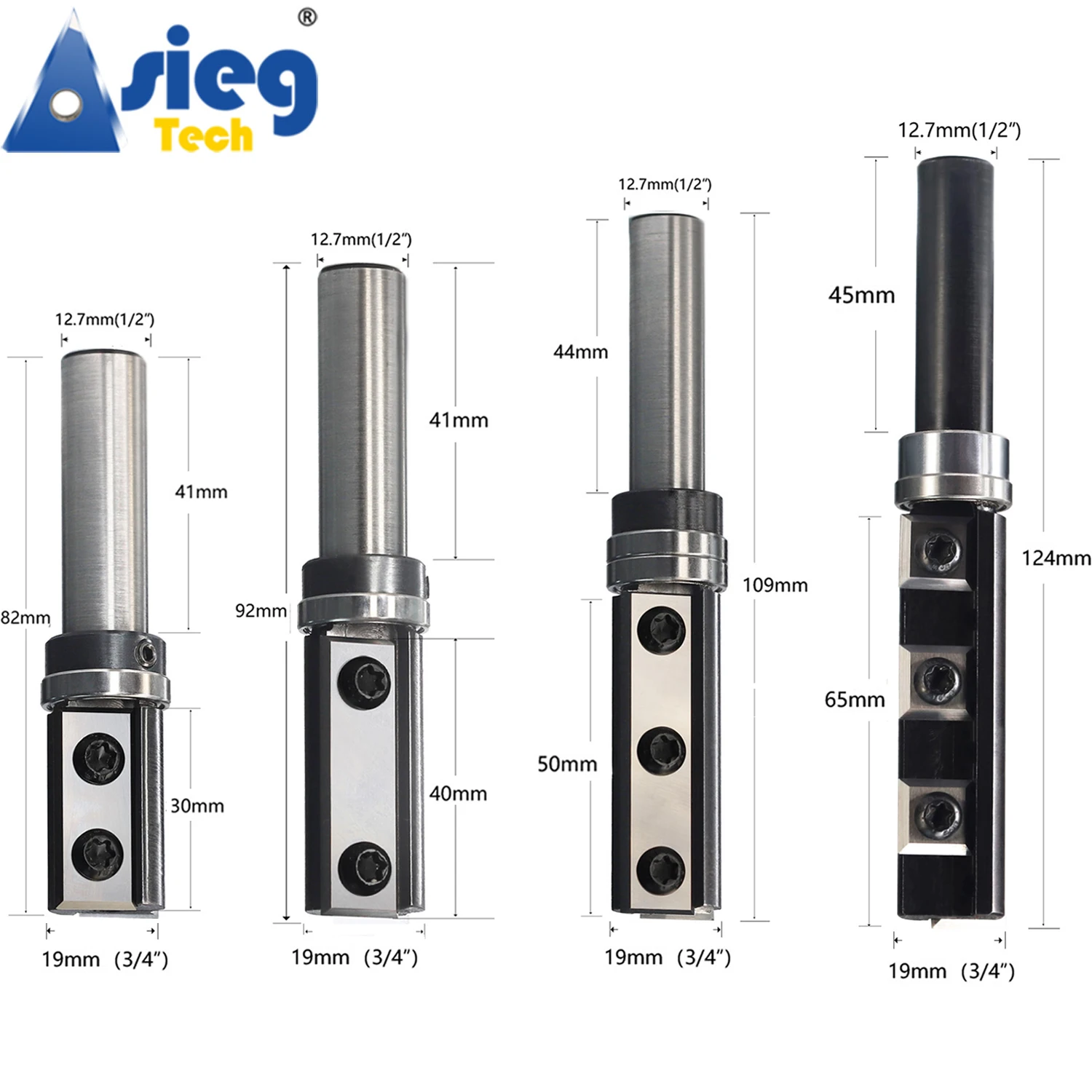 12-7mm-1-2inch-Shank-Flush-Trim-Router-Bit-Top-Bearings-Pattern-Trimmer ...