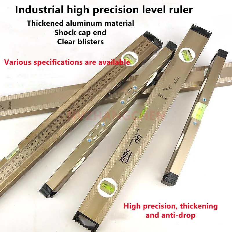 Magnetic-Spirit-Level-Ruler-Horizontal-Ruler-Aluminum-Alloy-Bubbles ...
