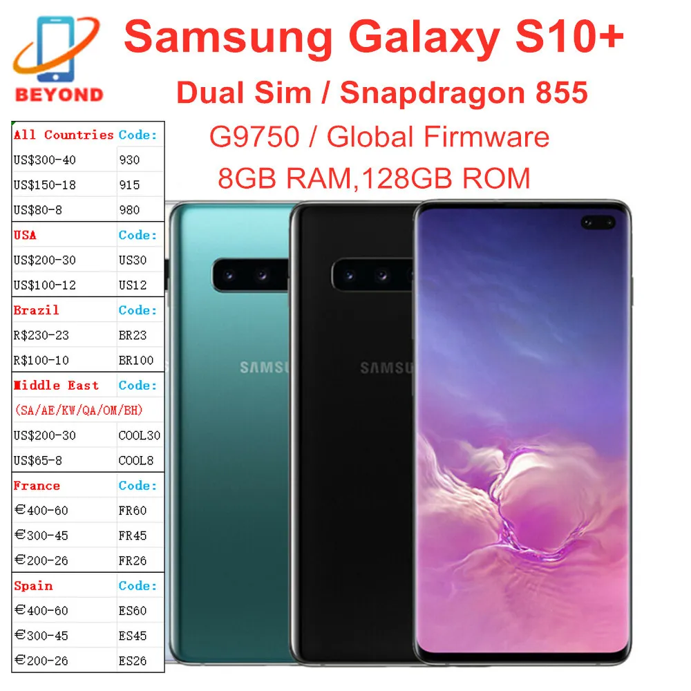 Samsung-Galaxy-S10-Plus-S10-G9750-Dual-Sim-Snapdragon-855-8GB-RAM-128GB ...