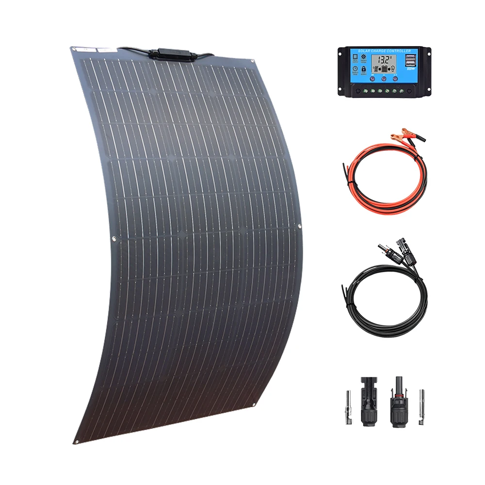 solar panel kit complete or 18V Flexible Mono Photovoltaic 100W 200W ...