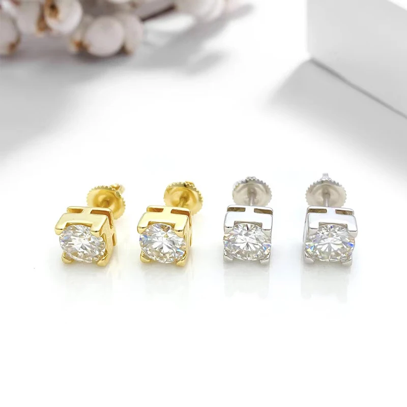 Pendientes de plata de ley 0,1 con diamantes para mujer, aretes ...