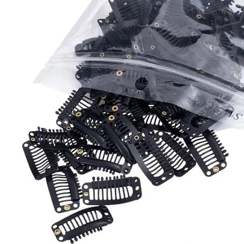 20-40-Pieces-Hair-Clips-Hair-Extensions-Snap-Clip-9-teeth-Clips-for ...