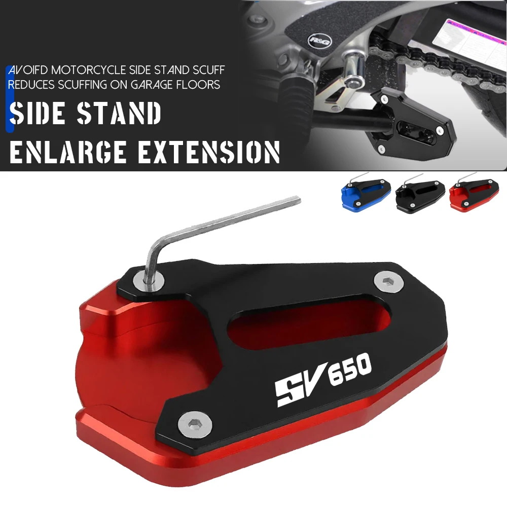 Motorcycle-Side-Stand-Enlarge-Extension-For-Suzuki-SV-650-650X-SV650 ...