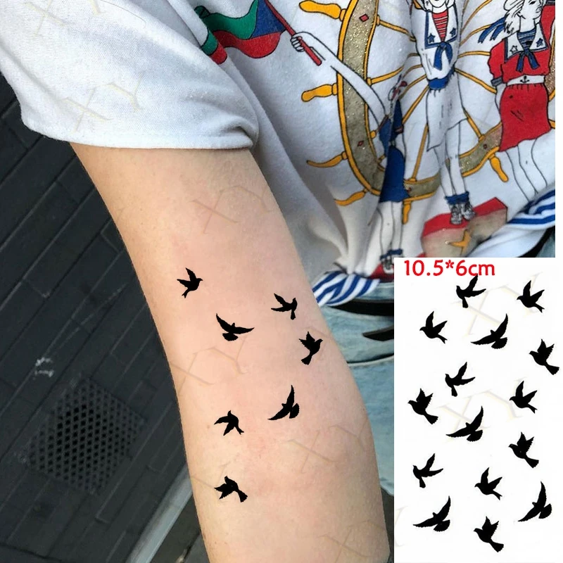 Flying Bird Tattoo On Arm