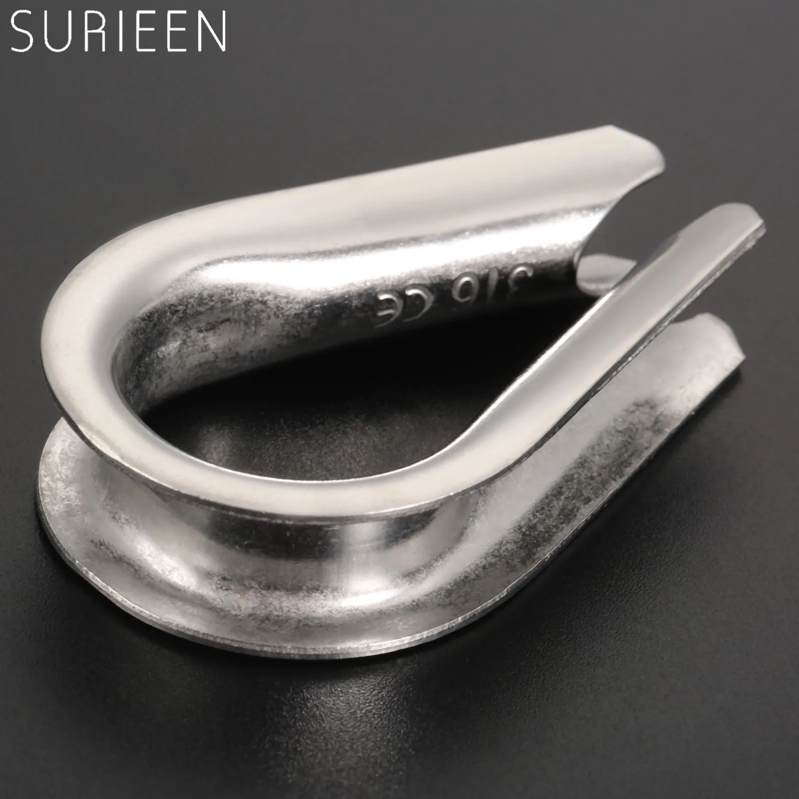 1Pc-12mm-M12-Wire-Rope-Cable-Thimbles-Clamp-Marine-316-Stainless-Steel ...