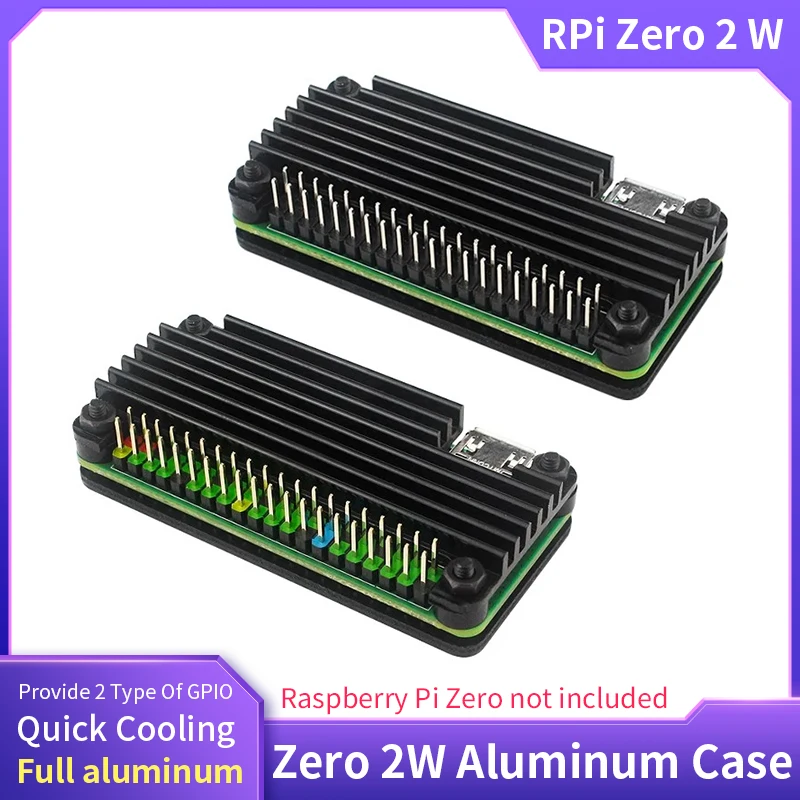 Raspberry-Pi-Zero-2-W-Aluminum-Case-Metal-Shell-Passive-Cooling-Heat ...
