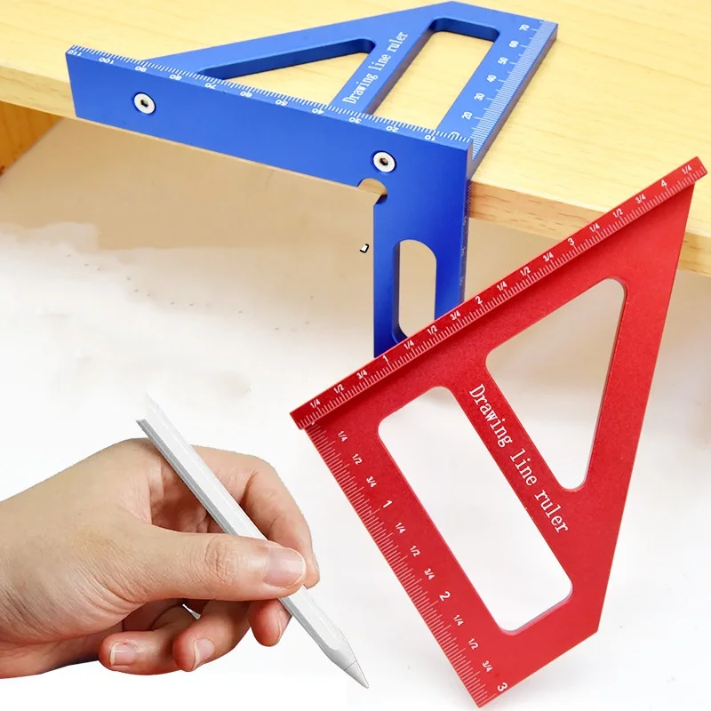 Carpenter-Square-Woodworking-Square-Protractor-Aluminum-Miter-Triangle ...