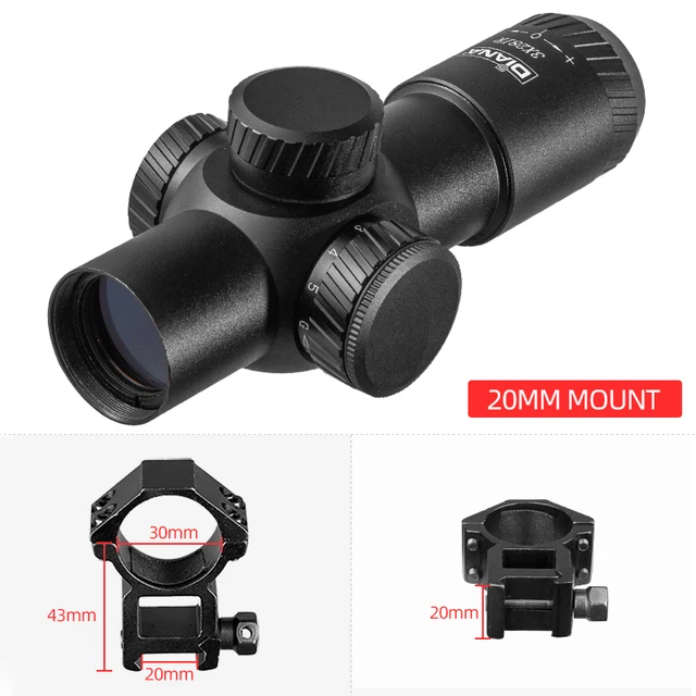 DIANA 3X28 Tactical Hunting Rifle Scope Airsoft PCP Riflescope Outdoor ...