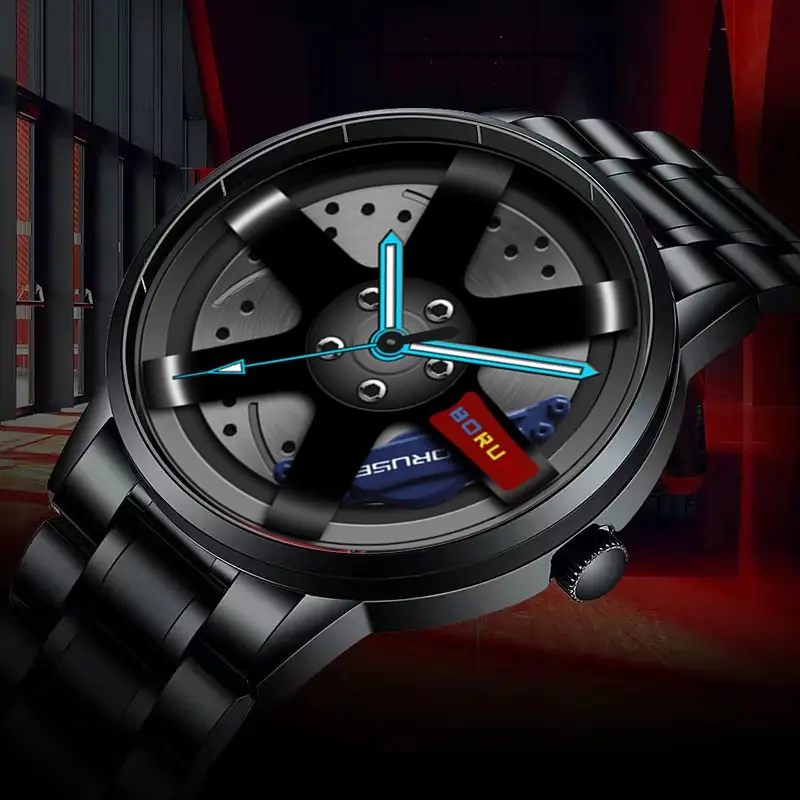 Fashion-Luxury-Mens-Car-Wheel-Watches-Man-Business-Stainless-Steel-Waterproof-Watch-for-Men ...