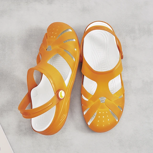 YISHEN Women's Sandals Mary Jane Jelly Shoes Casual Shoes Transparent ...