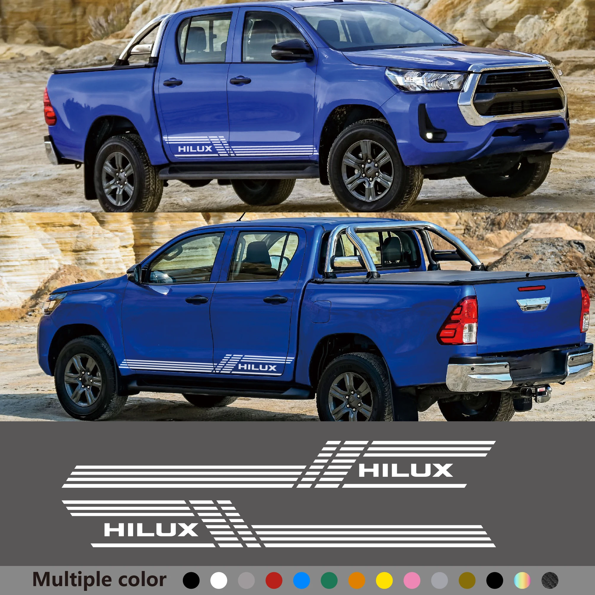 Pickup-Sticker-Apply-For-Toyota-Hilux-Vigo-Revo-Decor-Truck-Door-Side ...