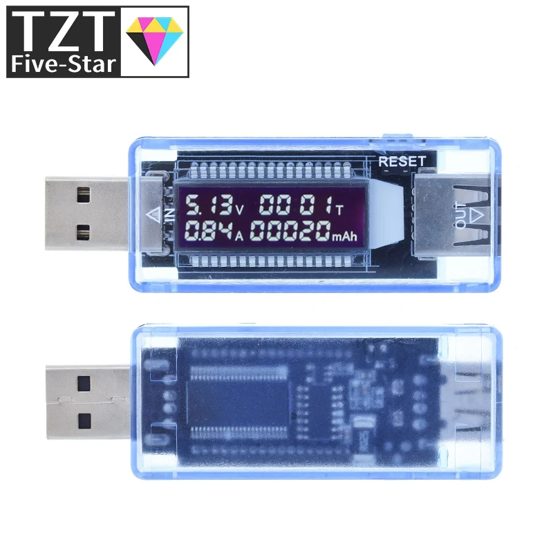 Voltage-Meters-Current-Voltage-Capacity-Battery-Tester-USB-Volt-Current ...
