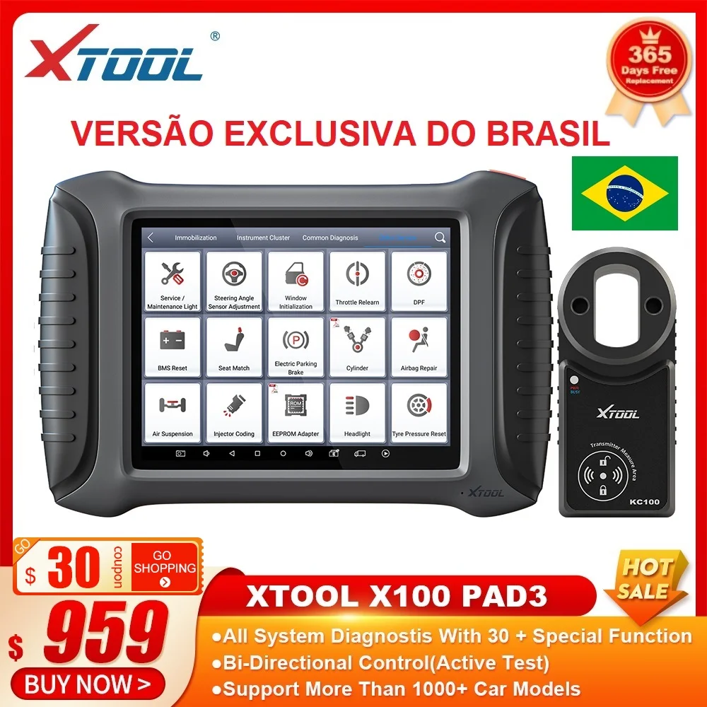 Xtool X100 Pad3 2022 Newest Car Obd2 Key Programmer X100pad3 ...