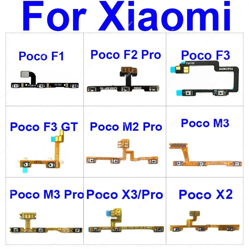 Power Key & Volume Side Button Flex Cable For Xiaomi Xiaomi Poco F1 F2 ...