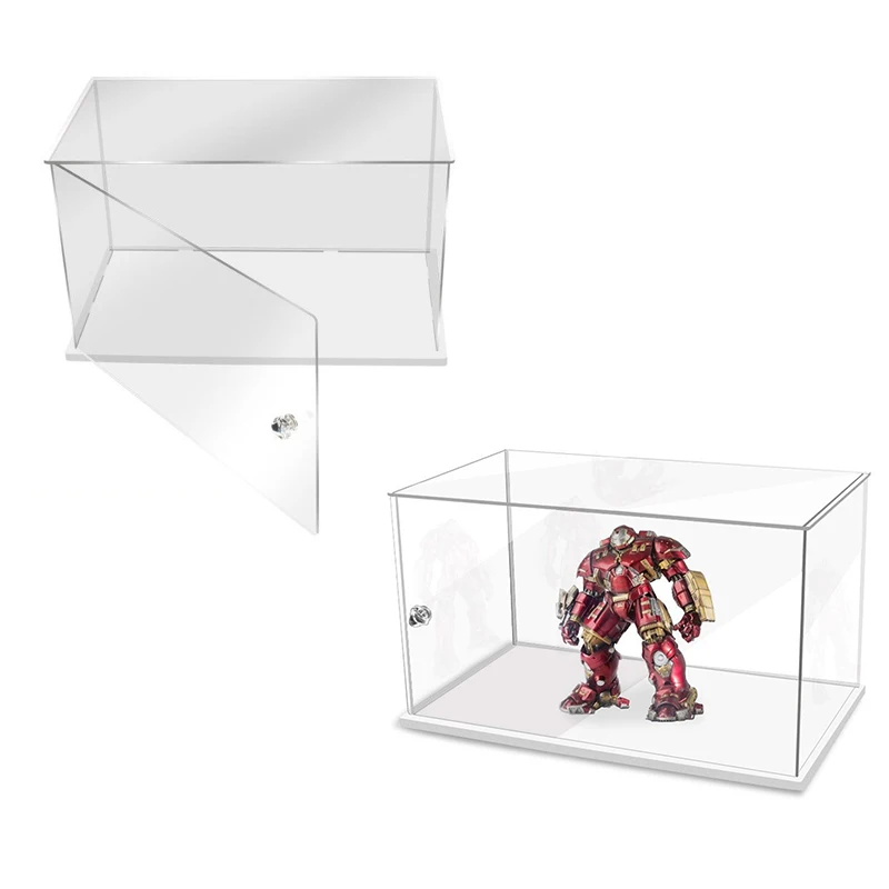Acrylic-Transparent-Display-Box-With-Door-For-Car-Models-Building ...