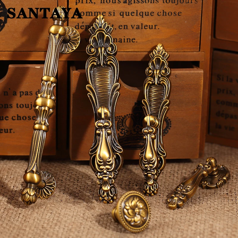 Coffee-Vintage-Copper-Handle-Traditional-European-Classical-Furniture ...