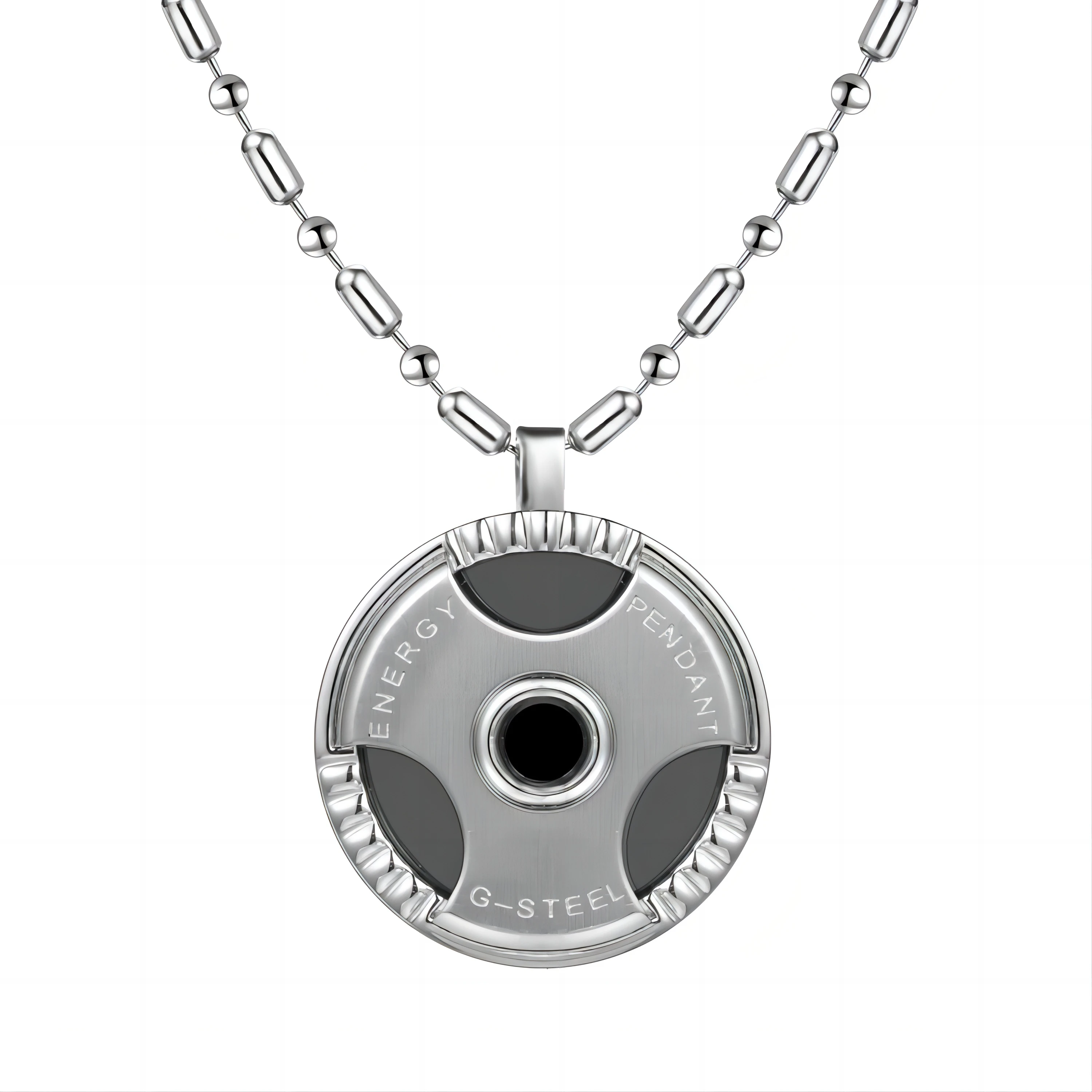 New-In-stainless-steel-Health-Care-Pendant-Healing-Round-Necklace-Pain ...