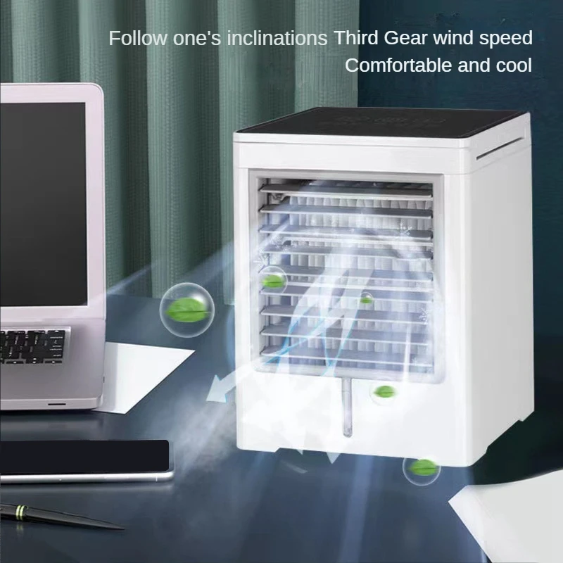 Hordozható Légkondicionáló Ventilátor Párologtató Mini Léghűtő, Usb ...