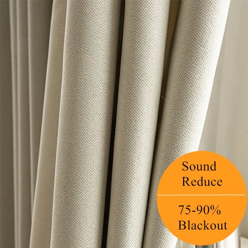 310cm-Height-75-90-Blackout-Living-Room-Window-Curtains-Soild-Color-All ...