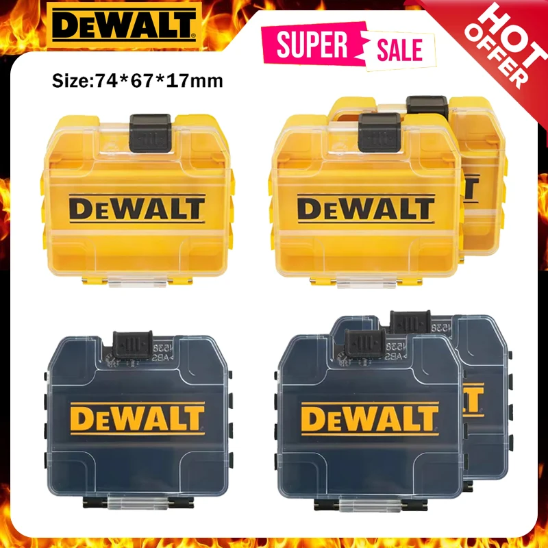 DEWALT Yellow Black Mini Storage Box Authentic Original Drill Bit Box ...