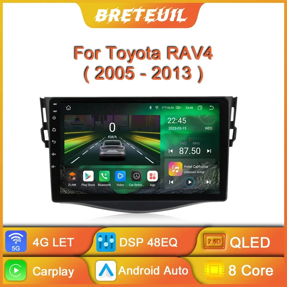 For Toyota RAV4 Rav 4 2005-2013 Car Radio Android Multimedia Player GPS ...