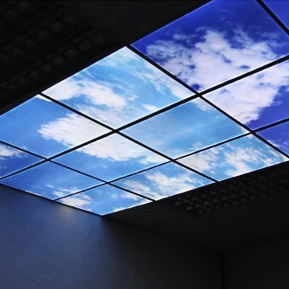 60X60cm 30X120cm custom square 40w blue sky embedded LED panel light ...