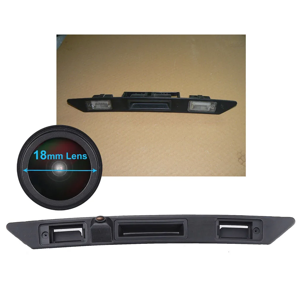 18MM HD Car rear view Camera Trunk Handle For Audi A6 A6L S6 C6 4F 4F2 ...
