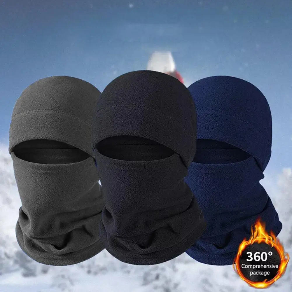 Winter Polar Coral Hat Fleece Balaclava Men Face Warmer Beanies Thermal ...