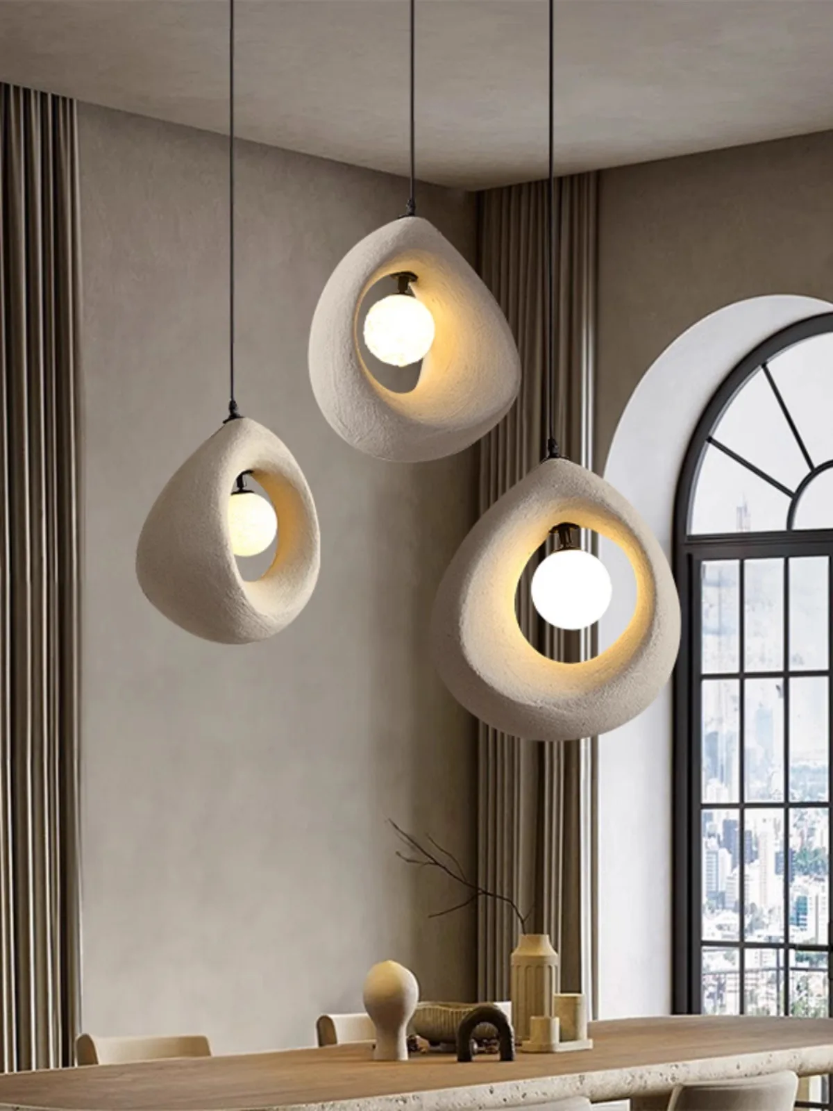 Japanese-style-dining-table-pendant-light-original-design-mud-water ...