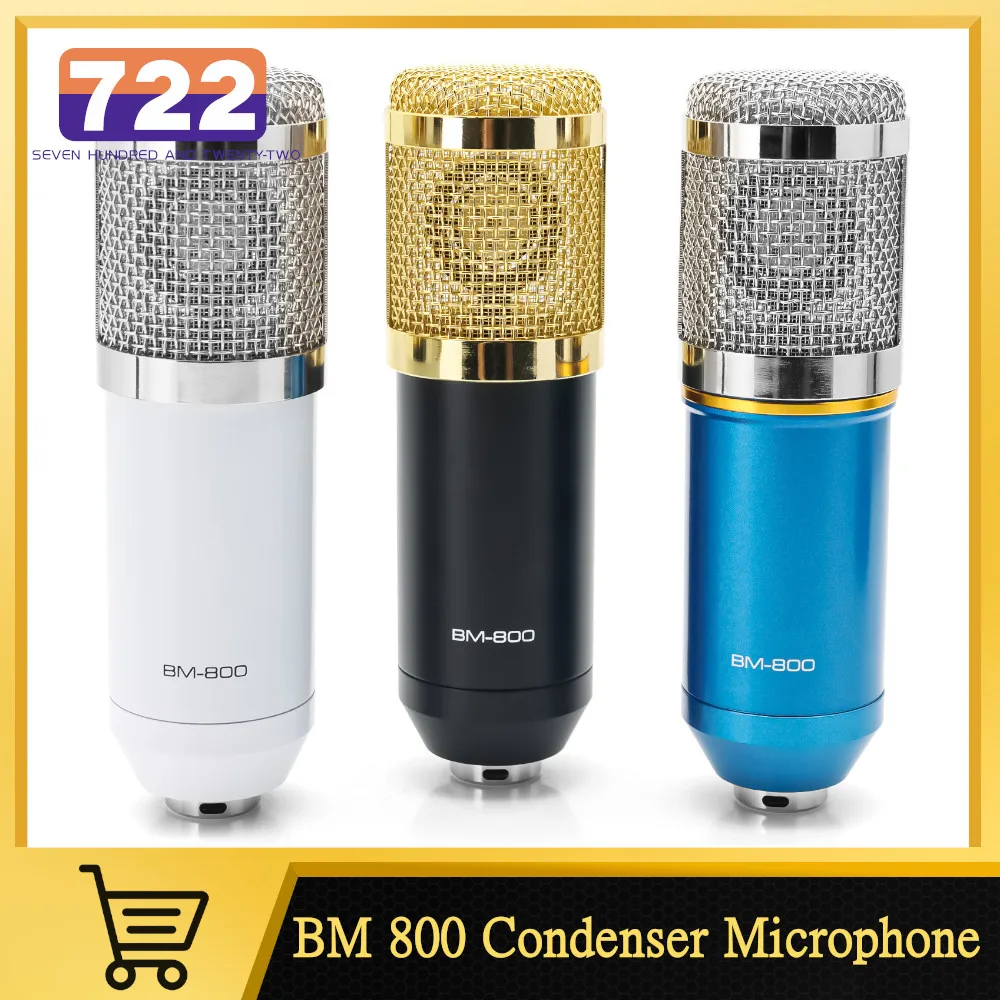 Микрофон Bm800 Mikrofon Condenser Sound Recording Bm 800 Microphone ...