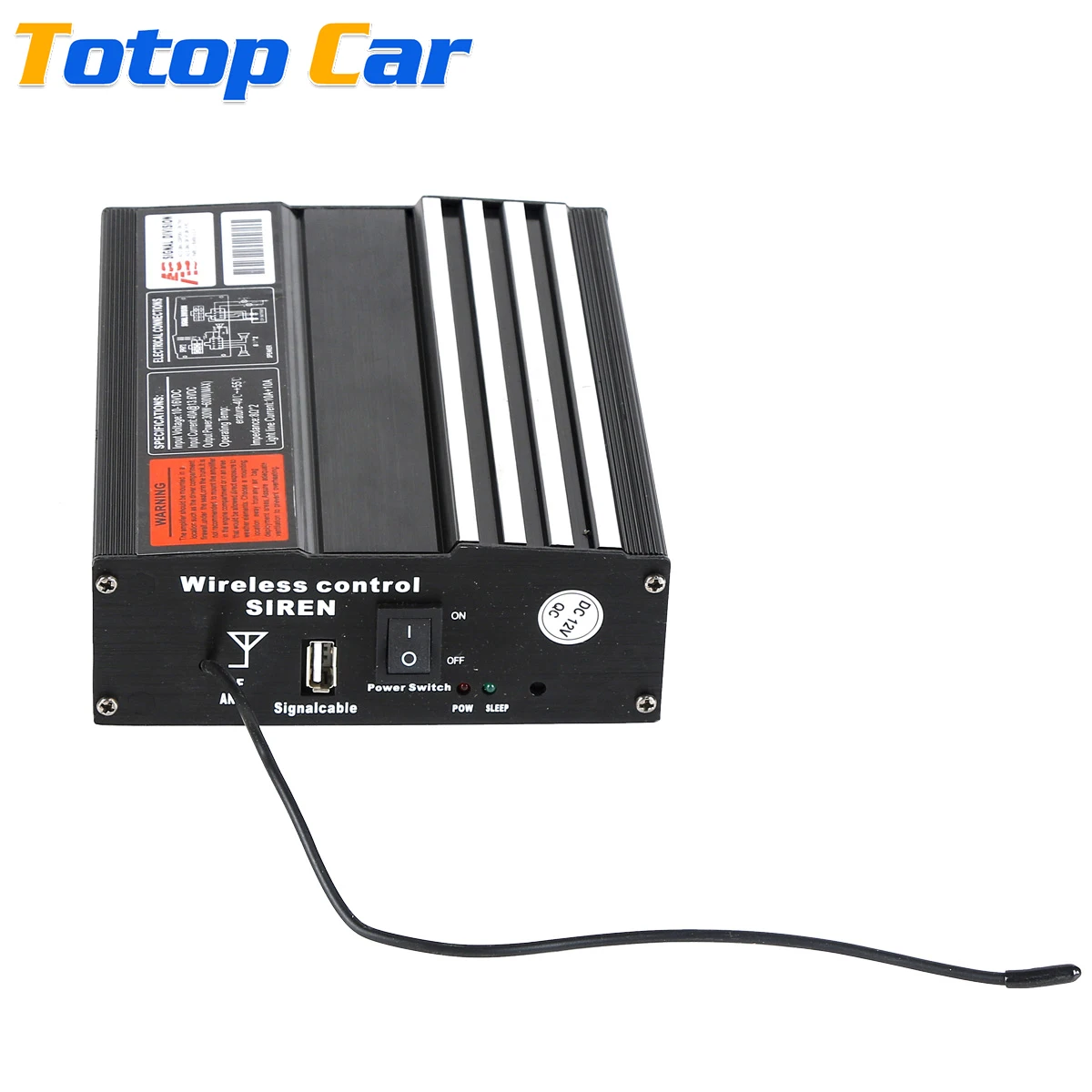 600W Car Warning Alarm control box 18 Sound Police Firetruck Siren ...
