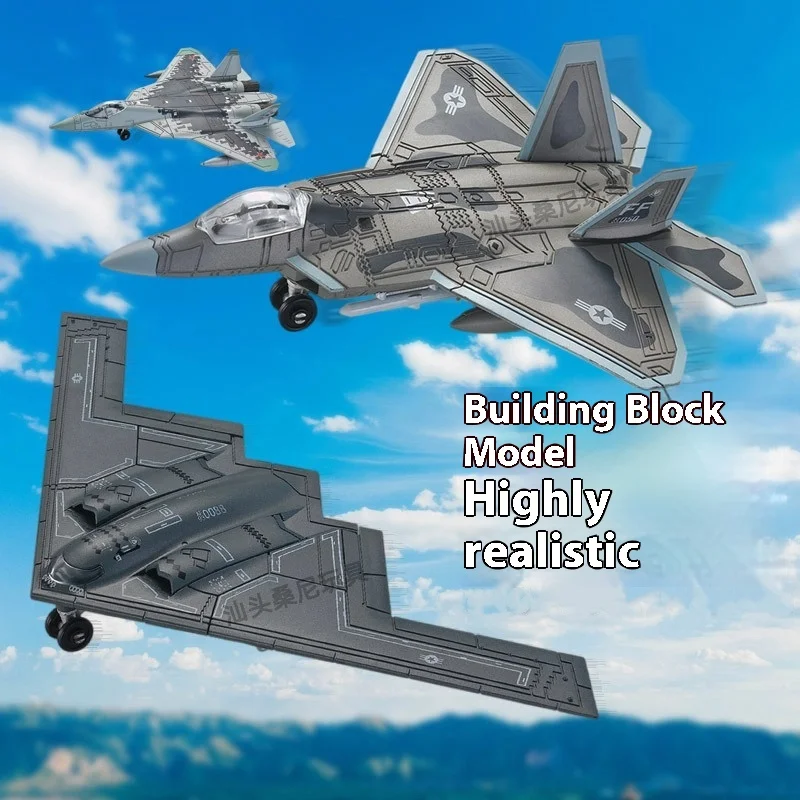 Fighter Aircraft Model B2 Bomber Military Assembly Building Blocks Toy ...