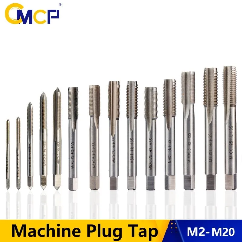 1pc Right Hand Machine Plug Tap Metric Thread Screw Tap Drill M2-M20 ...