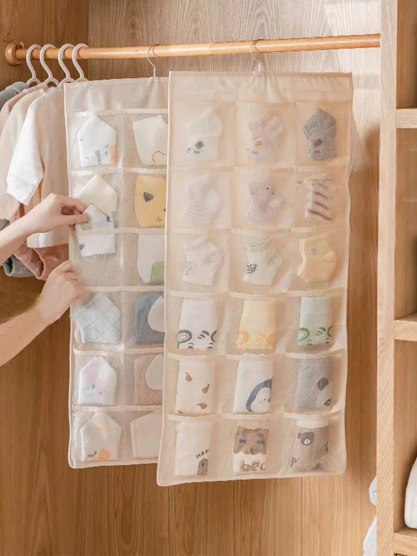 1pc-30-Compartment-Hanging-Bag-For-Double-Sided-Wall-Mounted-Organizer ...