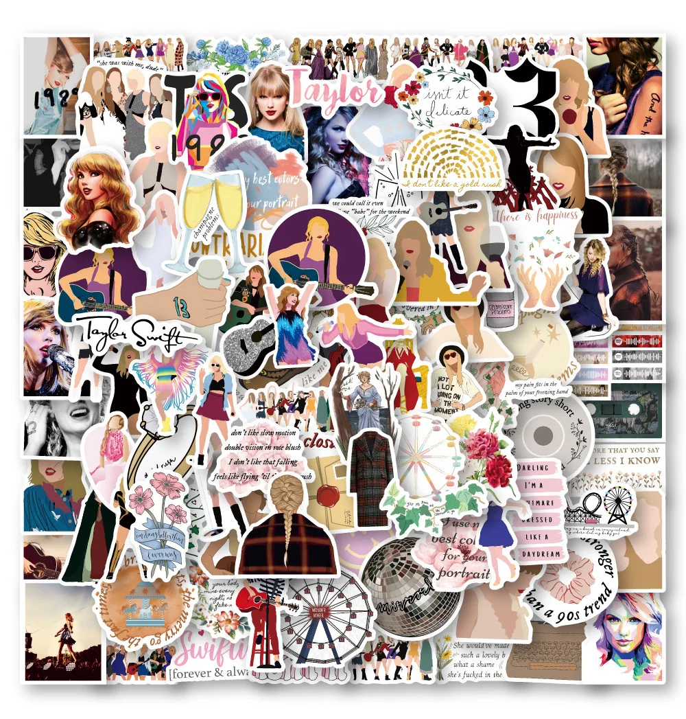 10-30-50-100Pcs-Singer-Taylor-Swift-Waterproof-Graffiti-Sticker ...