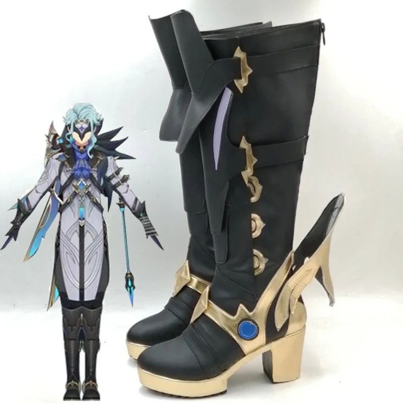 Genshin-Impact-Dottore-Cosplay-Shoes-Boots-Wigs-Snezhnaya-Fatui-The ...