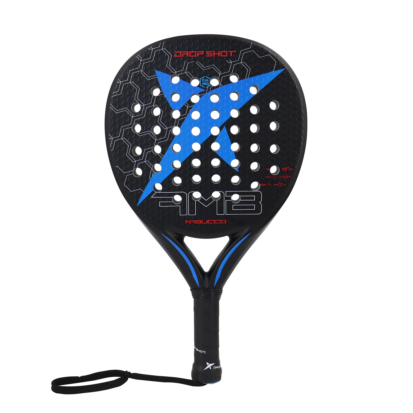 Padel-Tennis-Racket-with-Cover-Bag-Carbon-Fiber-Padel-Racket-EVA-Teach ...
