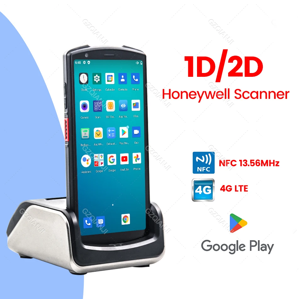 Handheld Pda Android 9.0 Rugged Pos Terminal Honeywell 6603 2d Barcode ...
