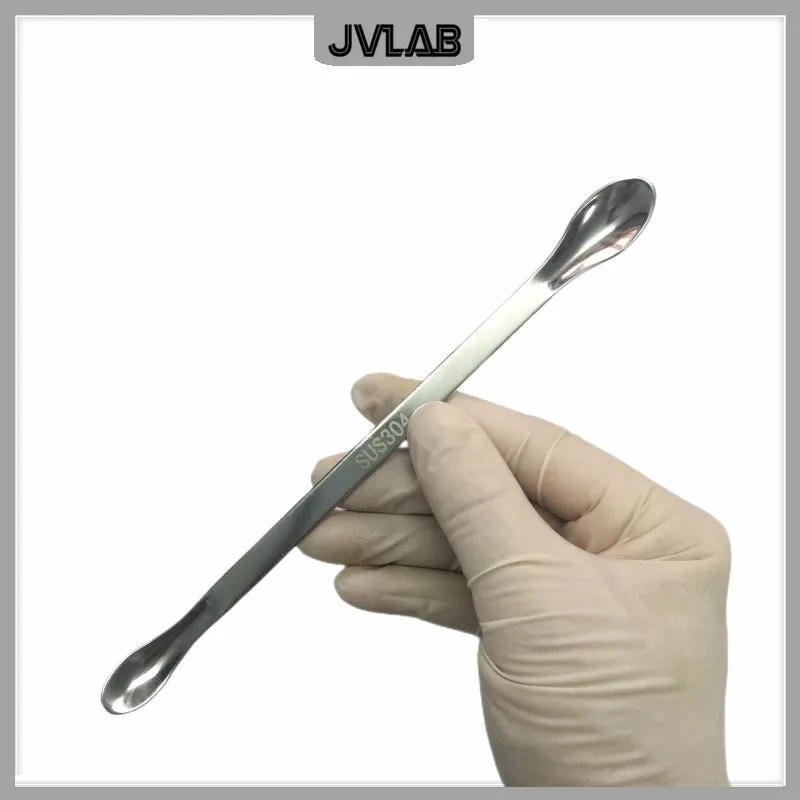 Stainless-Steel-Drug-Spoon-18cm-Double-Head-Reagents-Spatula-Weigh ...
