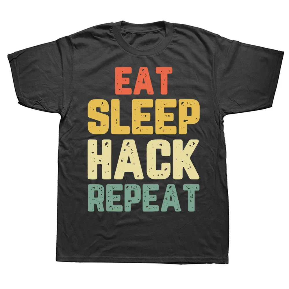 Eat-Sleep-Hack-Hacker-Hacking-CyberSecurity-T-Shirts-Mens-Clothing ...