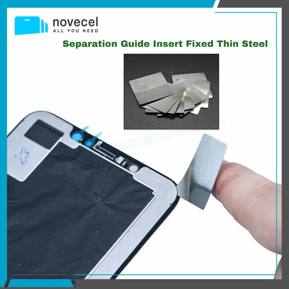 NOVECEL-100pcs-Curved-Screen-Separation-Guide-Insert-Fixed-Thin-Steel ...