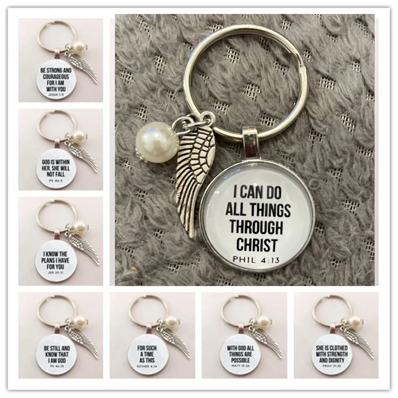 Nice-Bead-Verse-Key-Chains-Faith-Keychain-Scripture-Quote-Christian ...