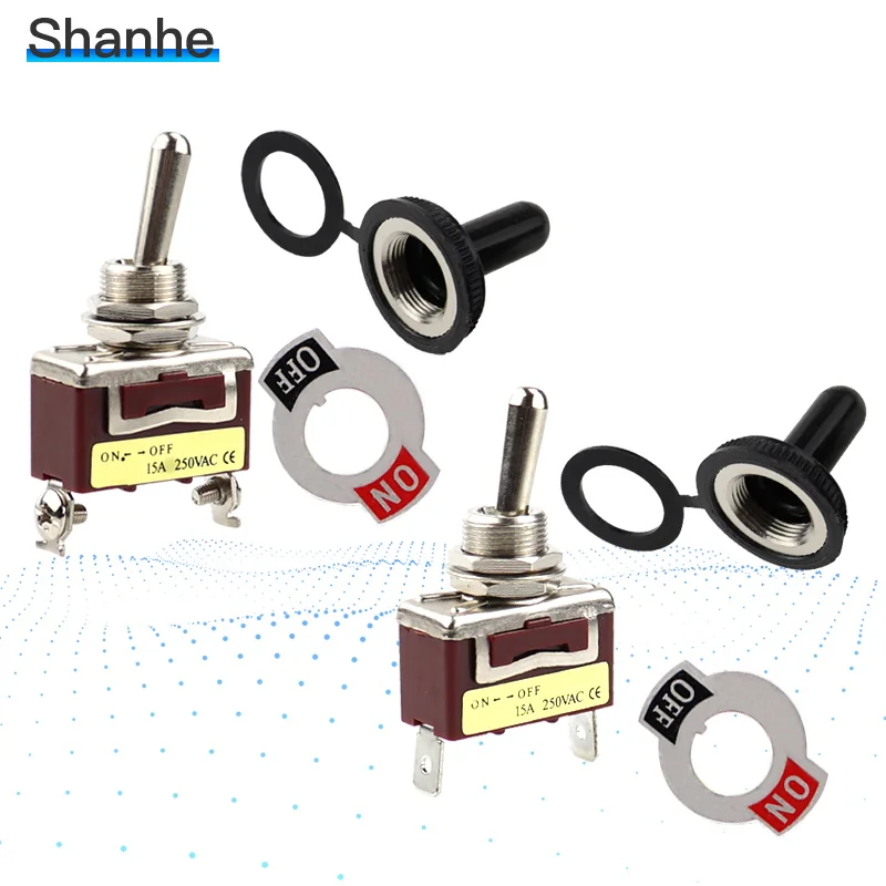 Toggle Switch 2pins - 12mm Momentary Toggle Switch 2pins Single ...