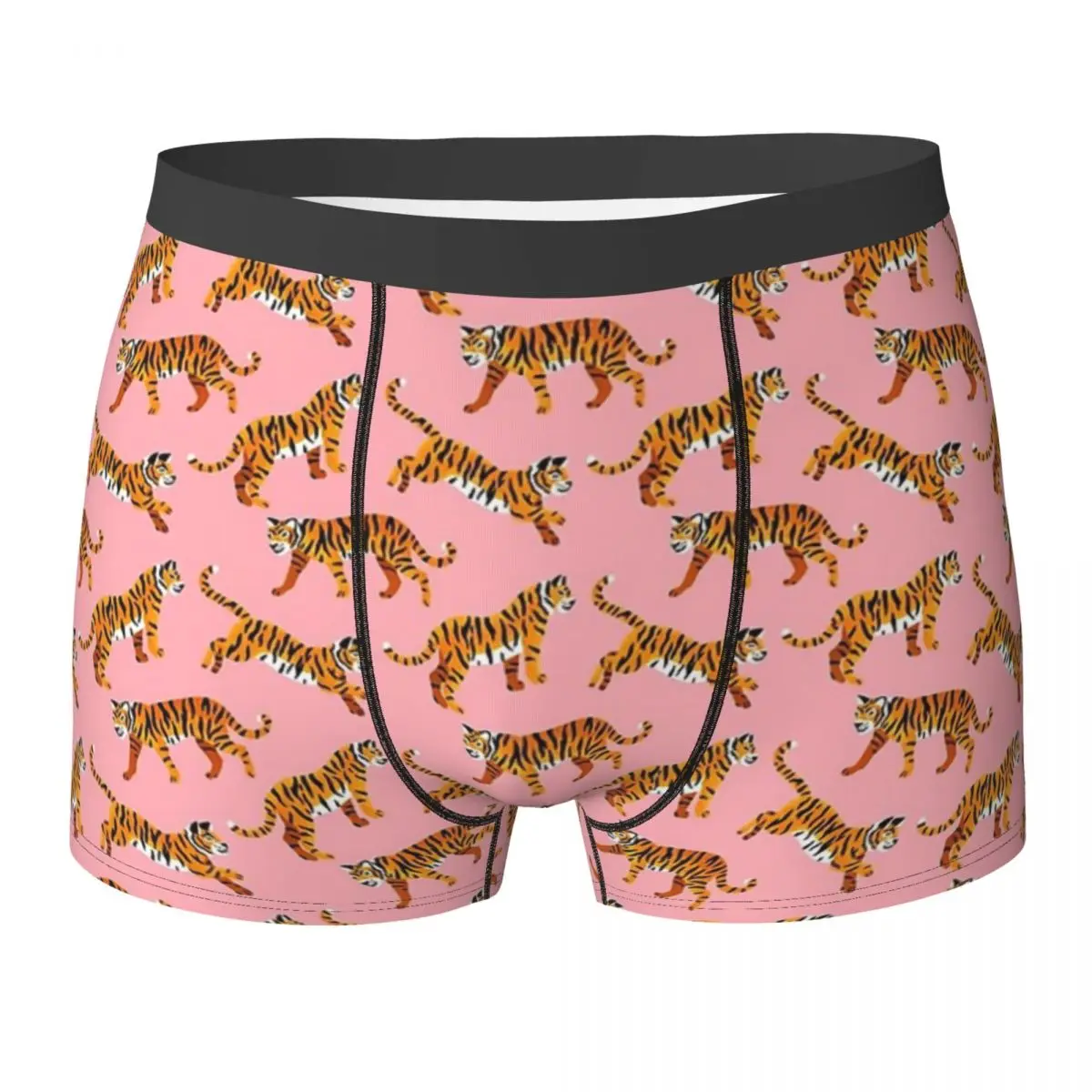 Boxer-Underpants-Shorts-Bengal-Tigers-Peachy-Pink-Panties-Men-Soft ...