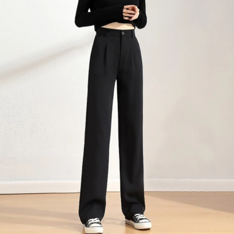 Casual-Wide-Leg-Pants-Women-Autumn-High-Waist-Female-Trousers-Fashion ...