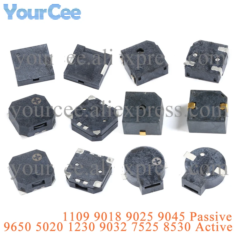 10PCS-SMD-Buzzer-5020-7525-8530-9650-1230-9032-3V-3-6V-5V-Magnetic-MINI ...