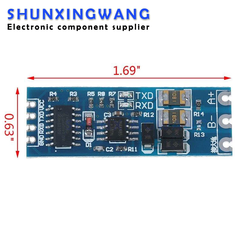 TTL turn RS485 module 485 to serial UART level mutual conversion hardware automatic flow control ...